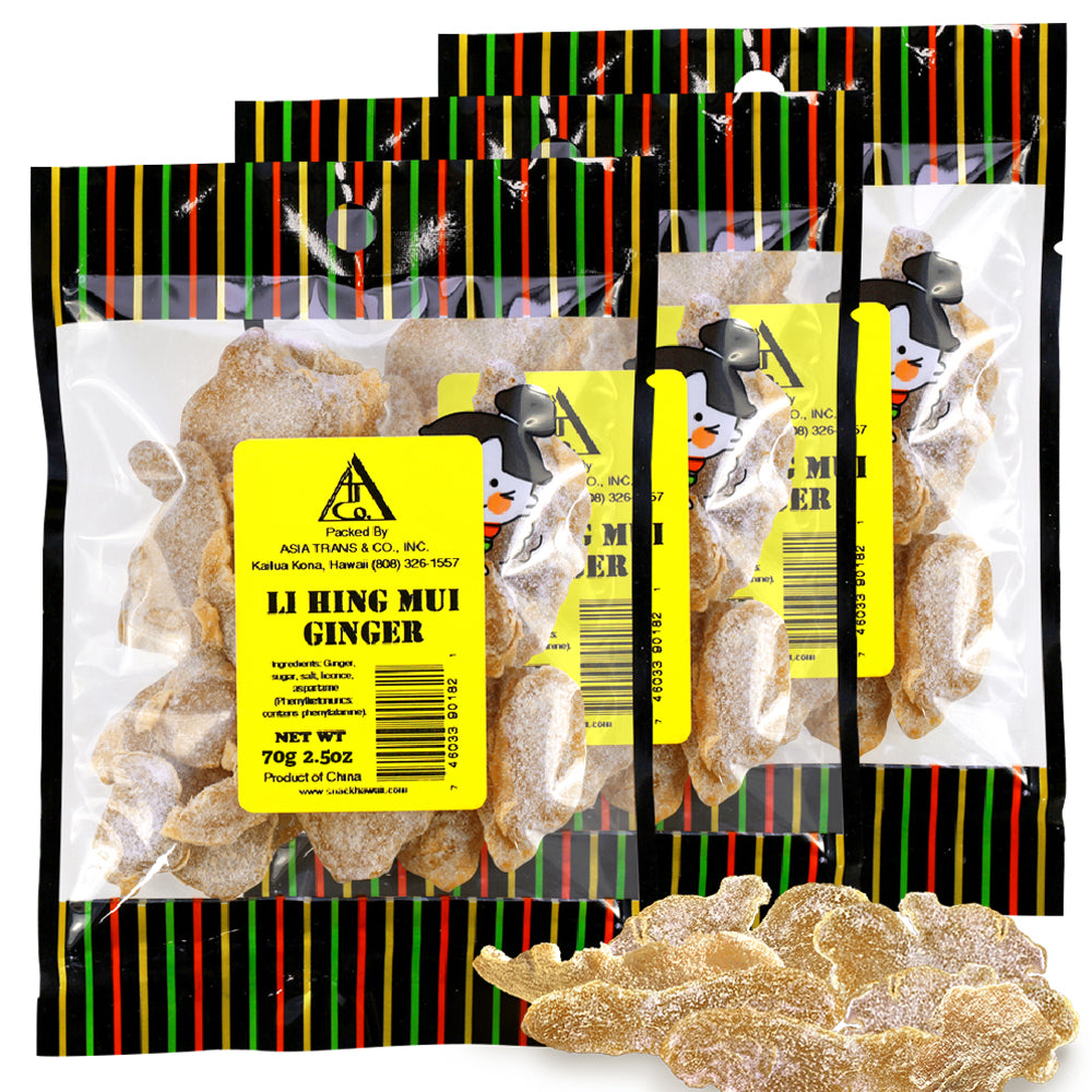 Li Hing Mui Ginger | Asian Candies | Best Hawaiian Snacks