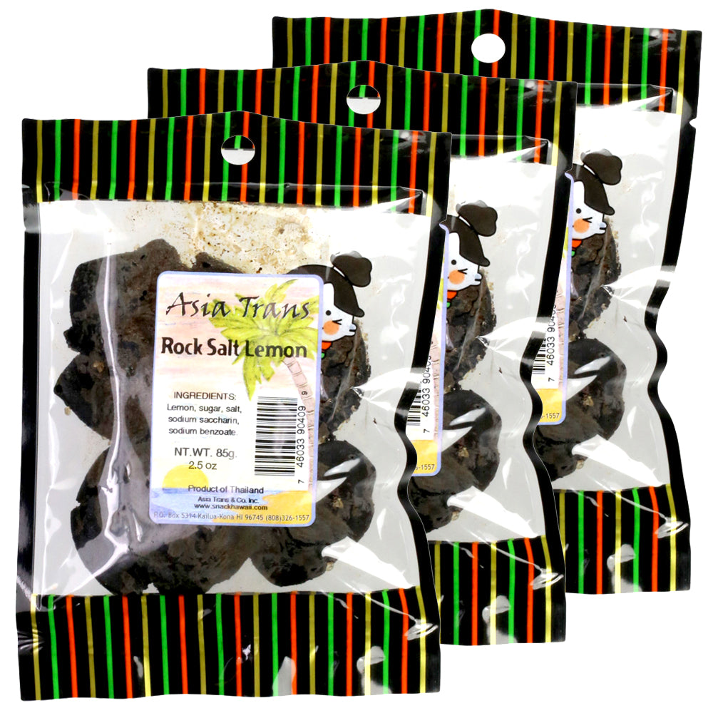 Rock Salt Lemon - 2.5 oz | Hawaiian Snack | Asian Candy
