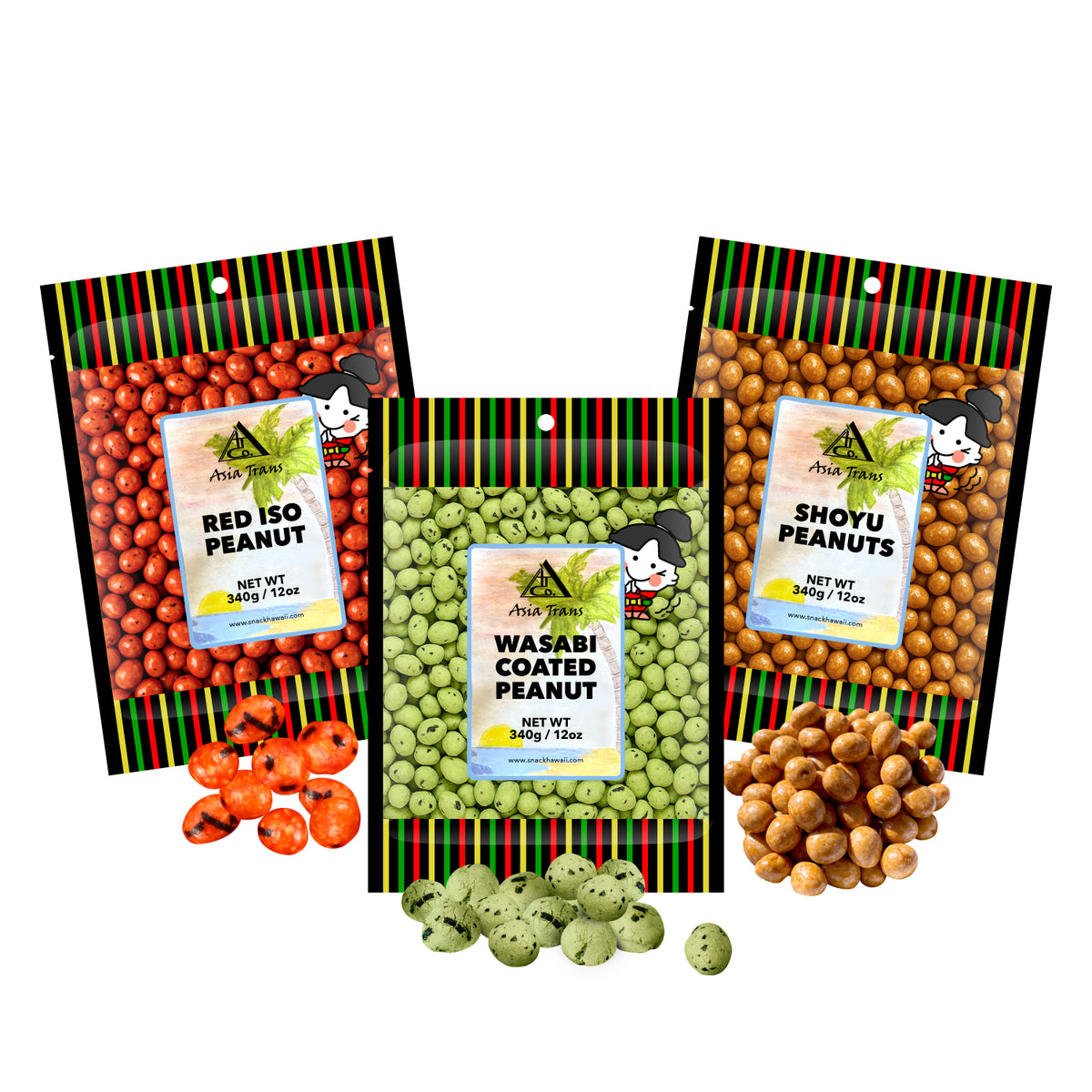 Peanut Arare Variety Bundle | Hawaiian & Japanese Snacks