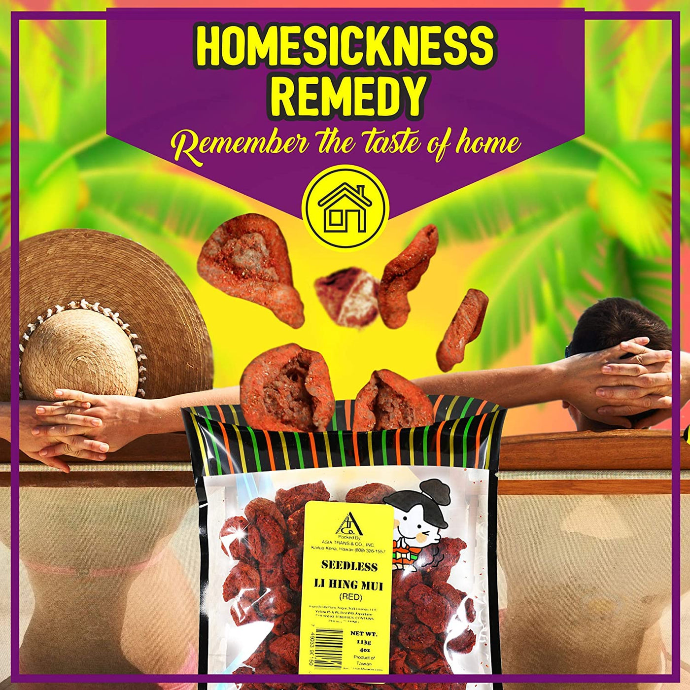 Seedless Li Hing Mui Red 4 oz (Pack of 3) — Snack Hawaii