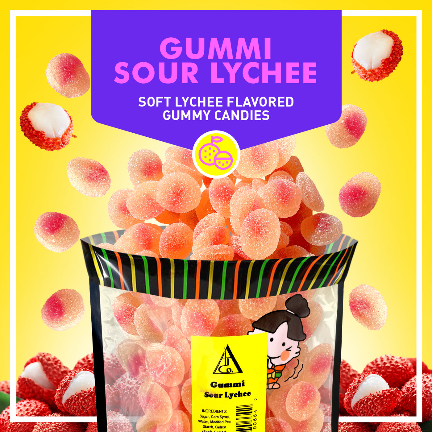 Gummy Lychee — Snack Hawaii