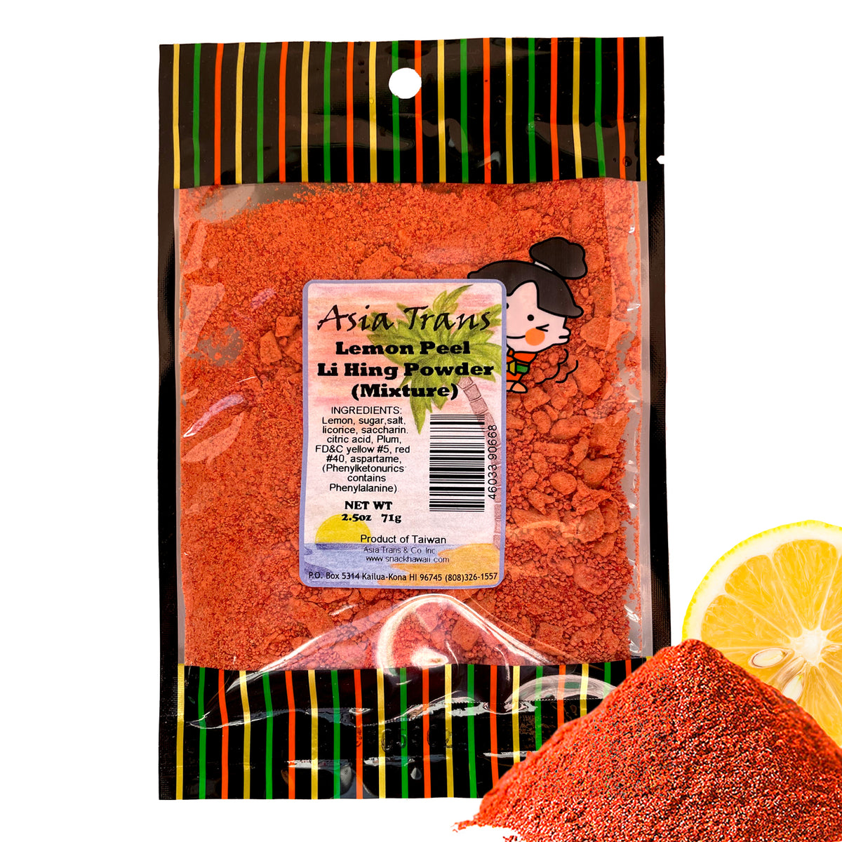 Lemon Peel Li Hing Powder Mixture | Hawaiian Snack Online
