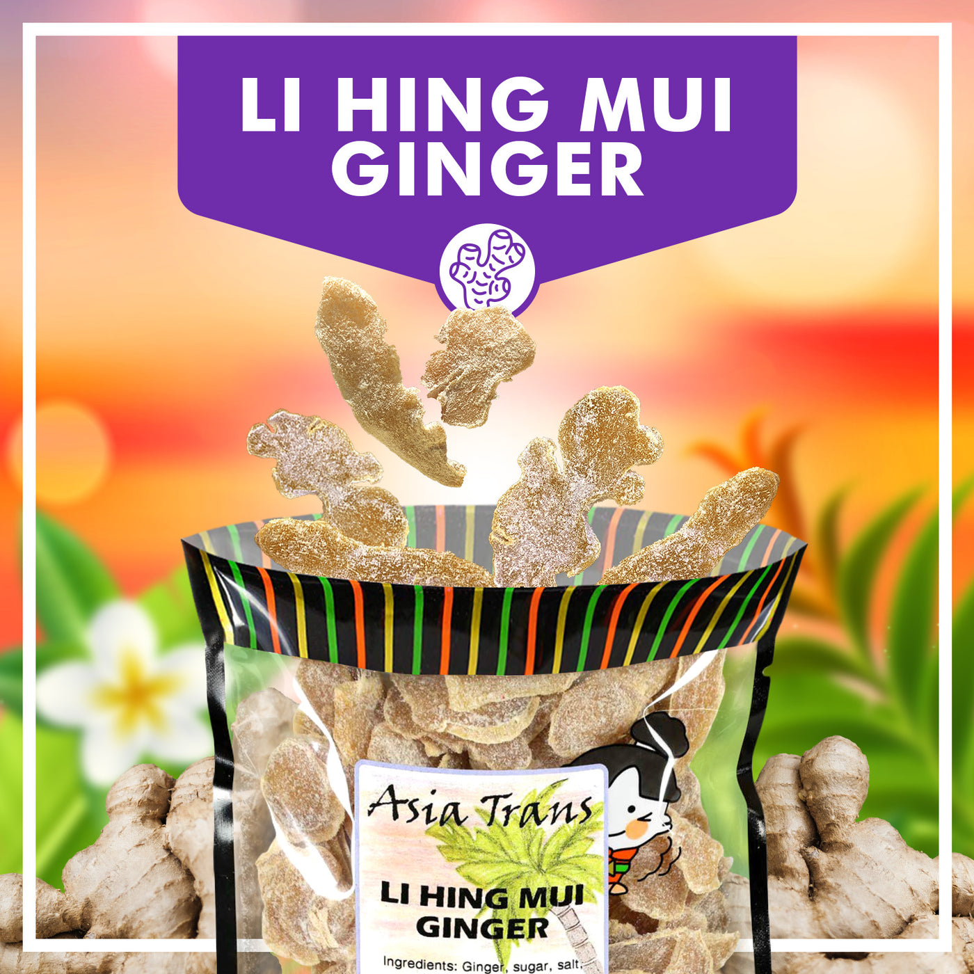 Li Hing Mui Ginger | Asian Candies | Best Hawaiian Snacks — Snack Hawaii