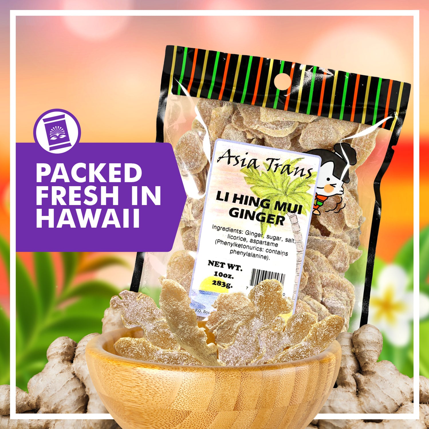 Li Hing Mui Ginger | Asian Candies | Best Hawaiian Snacks — Snack Hawaii