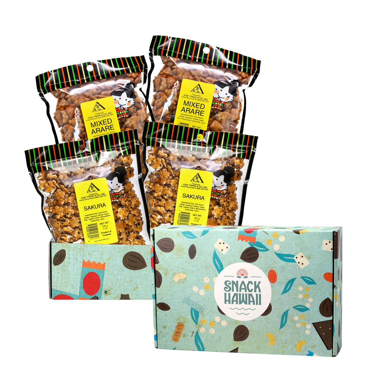 Arare Rice Crackers Gift Box | Japanese Rice Crackers