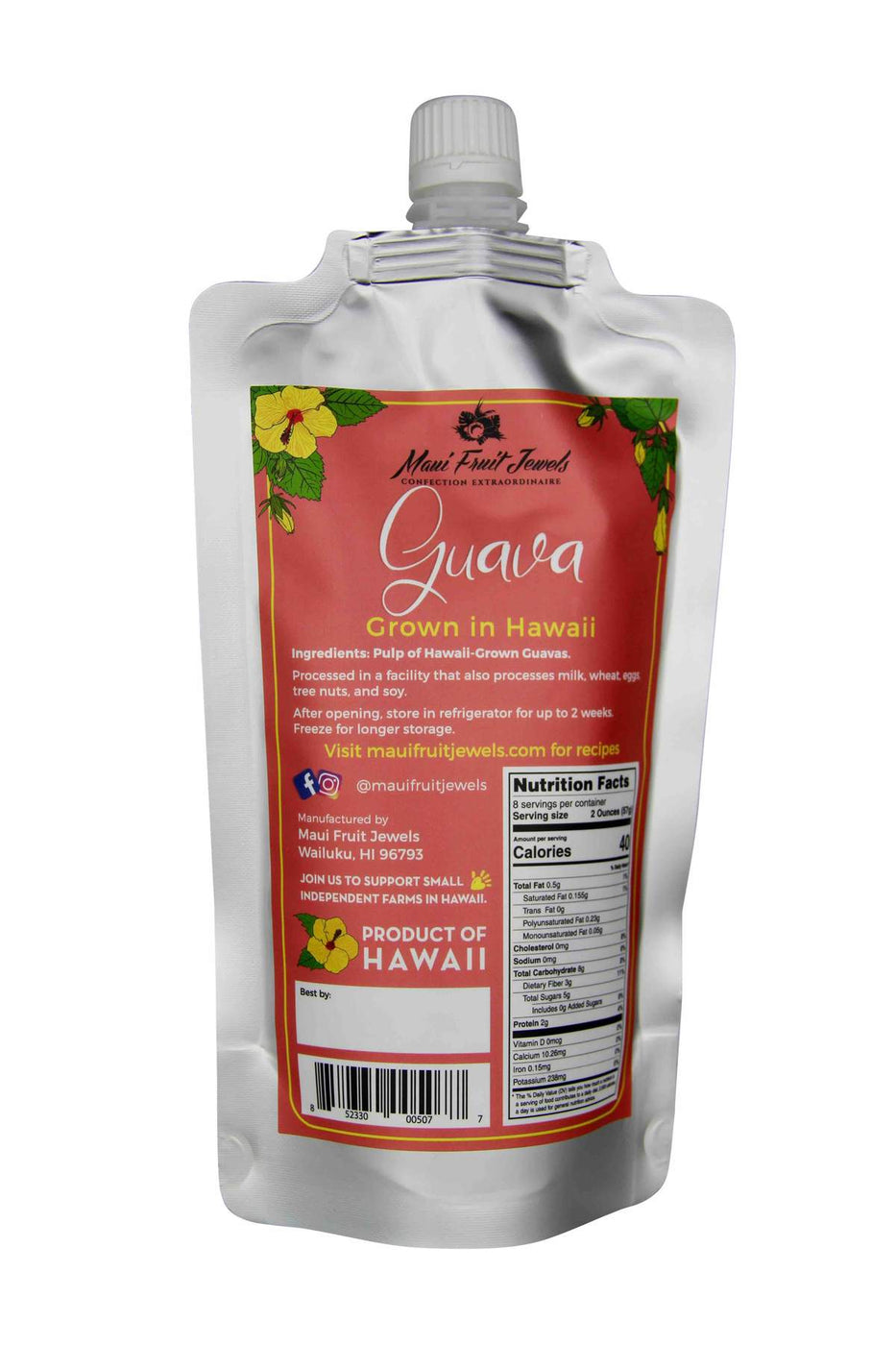 Maui Fruit Jewels Hawaiian Guava Puree — Snack Hawaii
