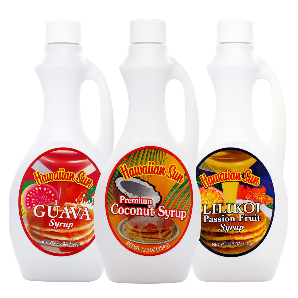 Hawaiian Syrup Variety Pack – 3 Flavors | Hawaiian Sun