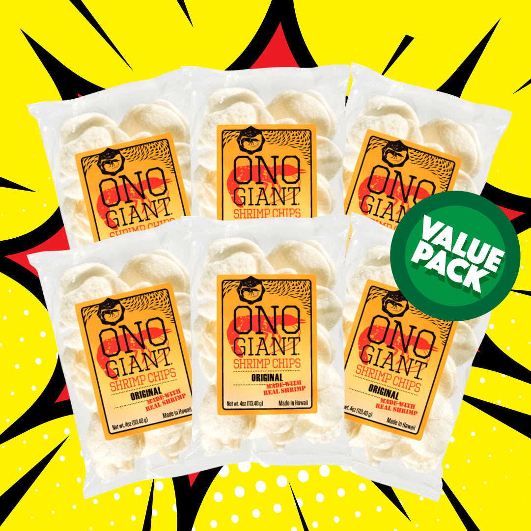Crispy Original Shrimp Chips 6-Pack | Snack Hawaii