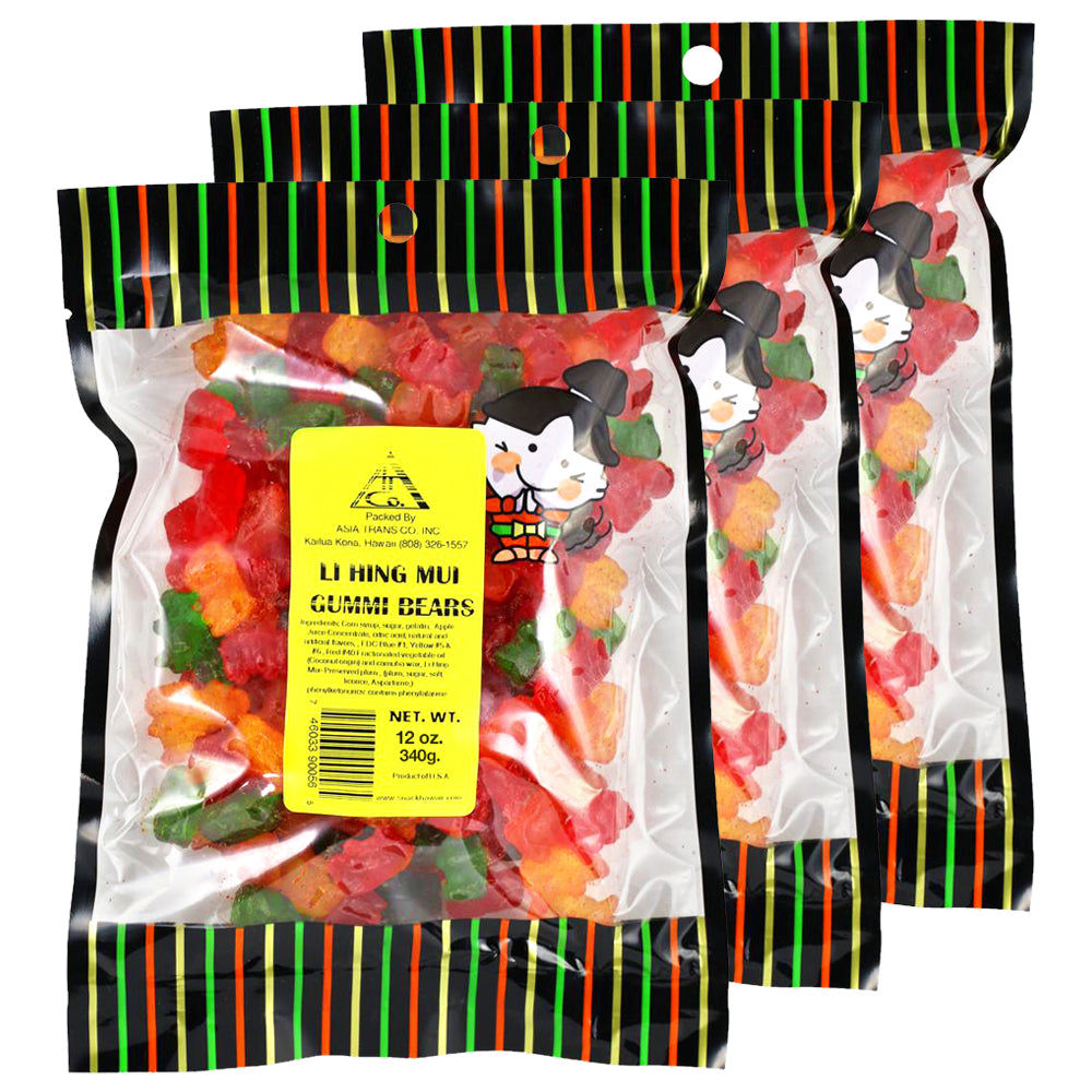 Li Hing Mui Gummy Bears | Hawaiian Candy | Snack Hawaii
