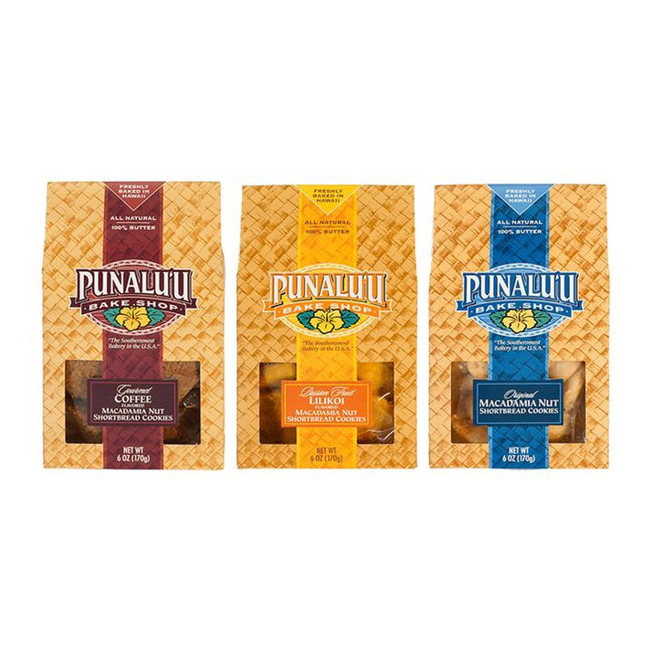 Punalu'u Bakery Gourmet Variety Shortbread Cookies — Snack Hawaii
