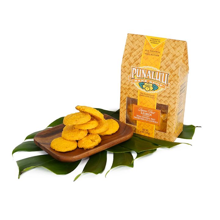 Punalu'u Bakery Lilikoi Macadamia Nut Shortbread Cookies